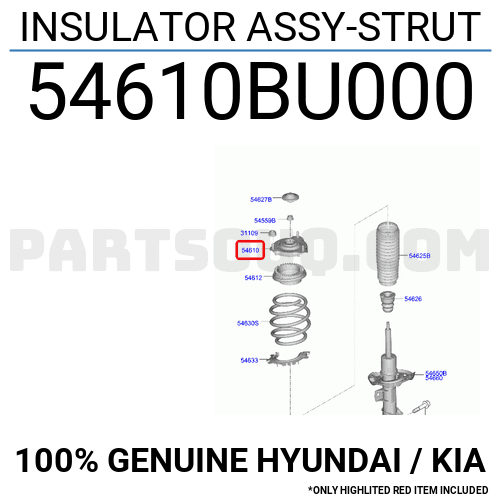 INSULATOR ASSY-STRUT 54610BU000 | Hyundai / KIA Parts | PartSouq