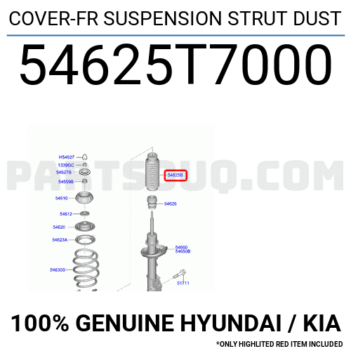 COVER-FR SUSPENSION STRUT DUST 54625T7000 | Hyundai / KIA Parts | PartSouq
