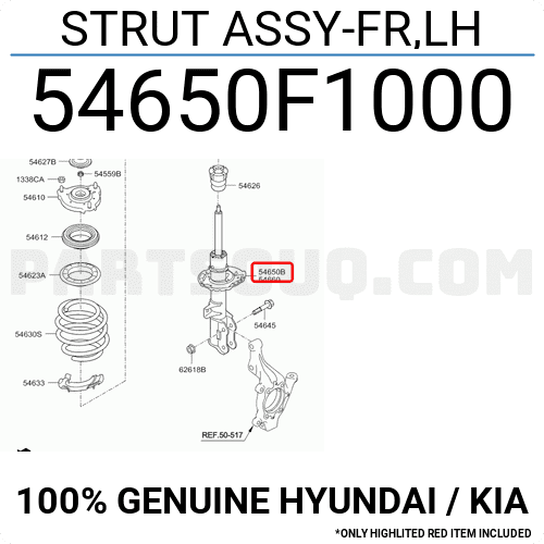 STRUT ASSY-FR,LH 54650F1000 | Hyundai / KIA Parts | PartSouq