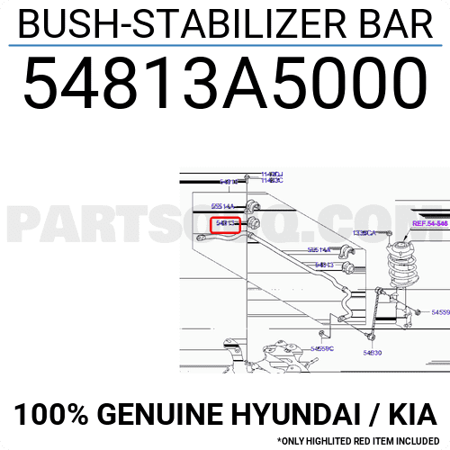 BUSH-STABILIZER BAR 54813A5000 | Hyundai / KIA Parts | PartSouq