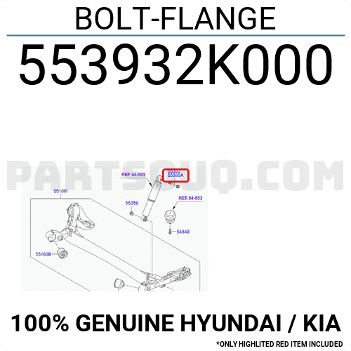 BOLT-FLANGE 553932K000 | Hyundai / KIA Parts | PartSouq