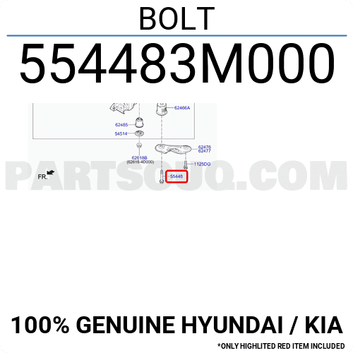 BOLT 554483M000 | Hyundai / KIA Parts | PartSouq