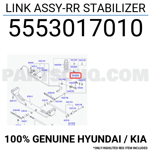 LINK ASSY-RR STABILIZER 5553017010 | Hyundai / KIA Parts | PartSouq