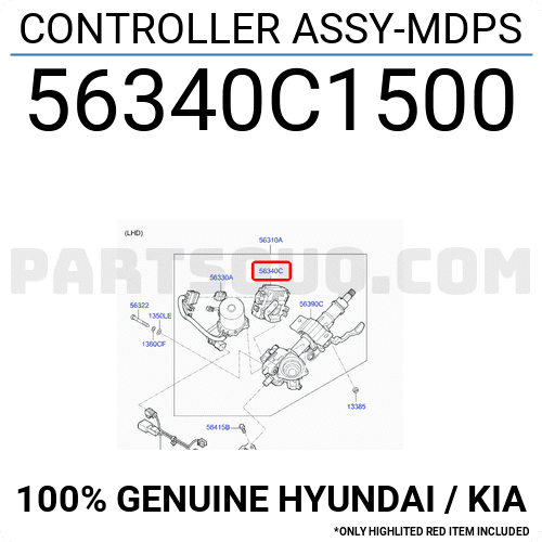 CONTROLLER ASSY-MDPS 56340C1500 | Hyundai / KIA Parts | PartSouq