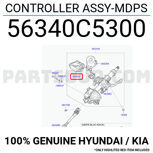 CONTROLLER ASSY-MDPS 56340C5300 | Hyundai / KIA Parts | PartSouq