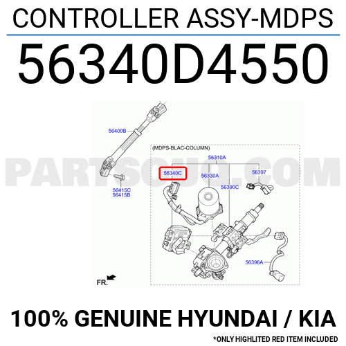 CONTROLLER ASSY-MDPS 56340D4550 | Hyundai / KIA Parts | PartSouq