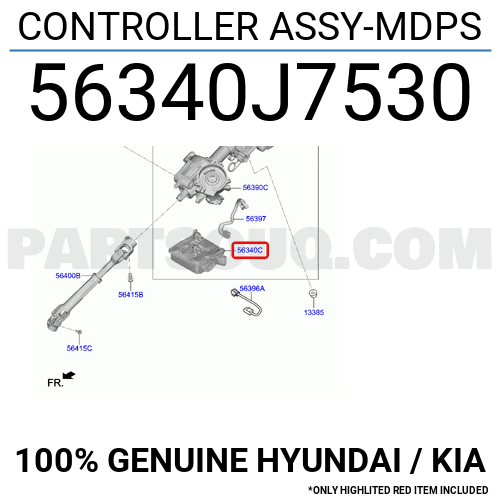 CONTROLLER ASSY-MDPS 56340J7530 | Hyundai / KIA Parts | PartSouq