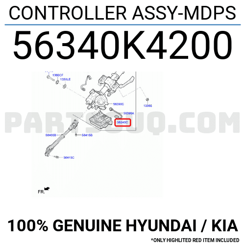 CONTROLLER ASSY-MDPS 56340K4200 | Hyundai / KIA Parts | PartSouq