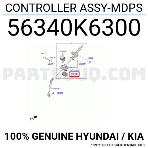 CONTROLLER ASSY-MDPS 56340K6300 | Hyundai / KIA Parts | PartSouq