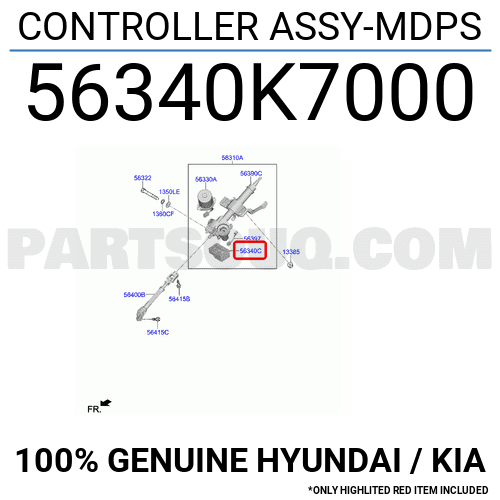 CONTROLLER ASSY-MDPS 56340K7000 | Hyundai / KIA Parts | PartSouq