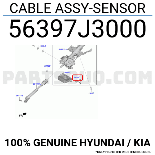 CABLE ASSY-SENSOR 56397J3000 | Hyundai / KIA Parts | PartSouq