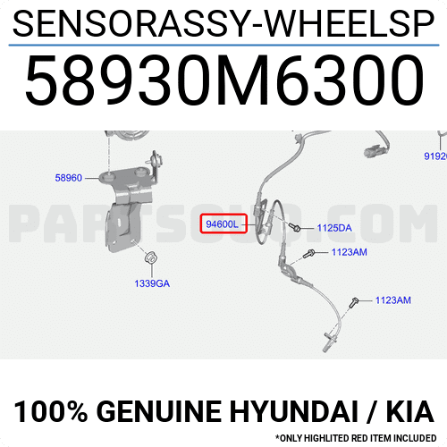SENSORASSY-WHEELSP 58930M6300 | Hyundai / KIA Parts | PartSouq