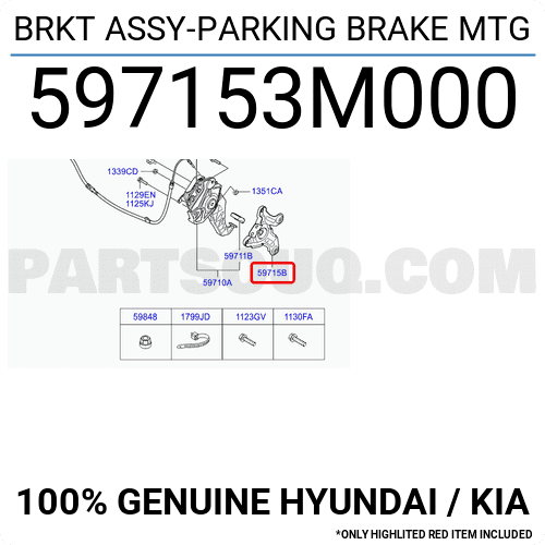 BRKT ASSY-PARKING BRAKE MTG 597153M000 | Hyundai / KIA Parts | PartSouq