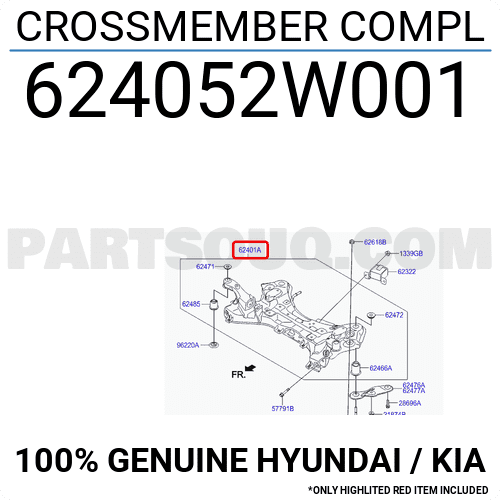 CROSSMEMBER COMPL 624052W001 | Hyundai / KIA Parts | PartSouq
