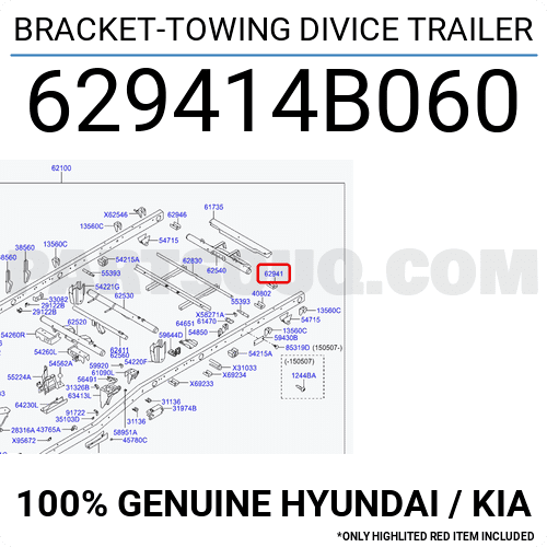 BRACKET-TOWING DIVICE TRAILER 629414B060 | Hyundai / KIA Parts | PartSouq