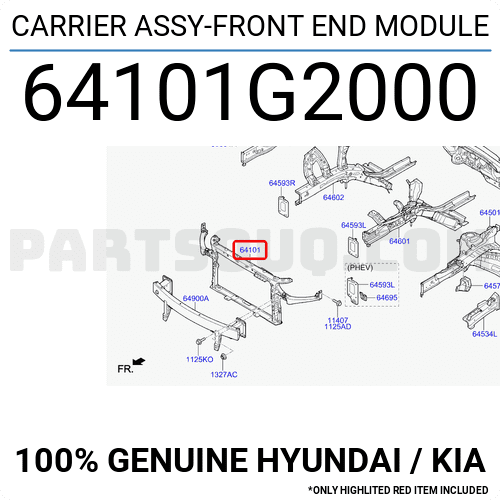 CARRIER ASSY-FRONT END MODULE 64101G2000 | Hyundai / KIA Parts | PartSouq
