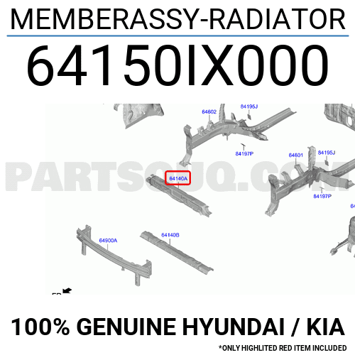 MEMBERASSY-RADIATOR 64150IX000 | Hyundai / KIA Parts | PartSouq