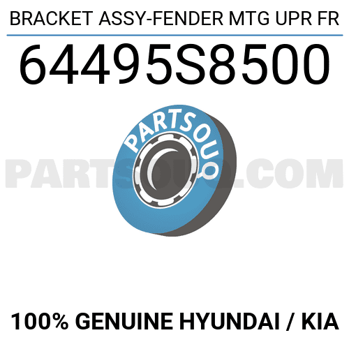 BRACKET ASSY-FENDER MTG UPR FR 64495S8500 | Hyundai / KIA Parts | PartSouq