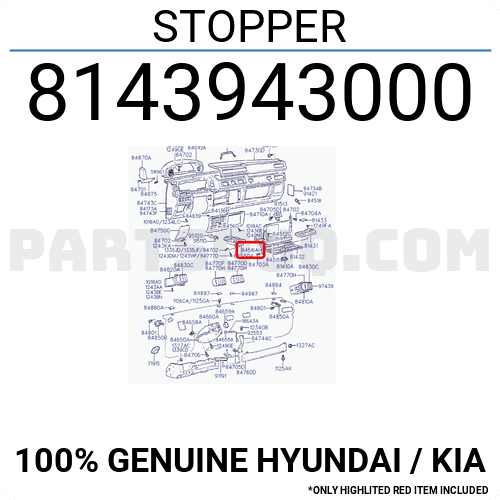 STOPPER 8143943000 | Hyundai / KIA Parts | PartSouq