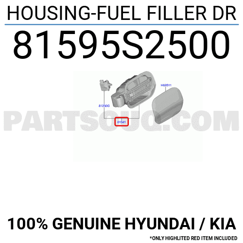 HOUSING-FUEL FILLER DR 81595S2500 | Hyundai / KIA Parts | PartSouq