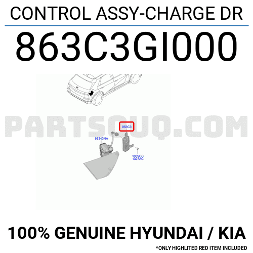 CONTROL ASSY-CHARGE DR 863C3GI000 | Hyundai / KIA Parts | PartSouq