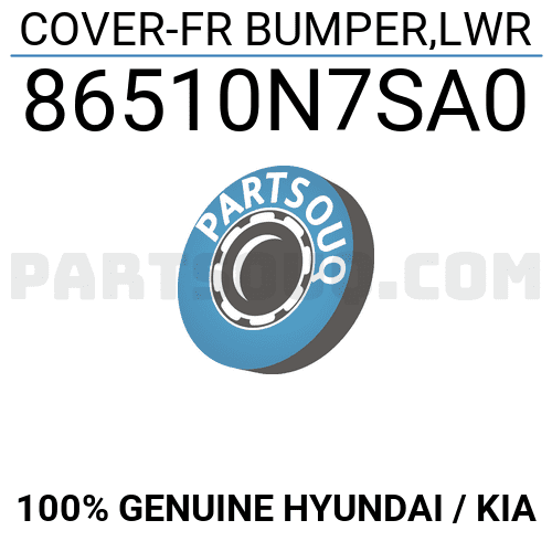 COVER-FR BUMPER,LWR 86510N7SA0 | Hyundai / KIA Parts | PartSouq