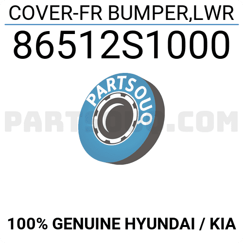 COVER-FR BUMPER,LWR 86512S1000 | Hyundai / KIA Parts | PartSouq