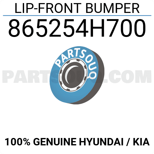 LIP-FRONT BUMPER 865254H700 | Hyundai / KIA Parts | PartSouq