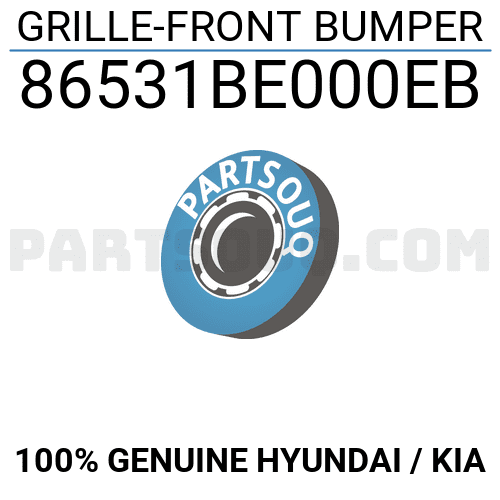 GRILLE-FRONT BUMPER 86531BE000EB | Hyundai / KIA Parts | PartSouq