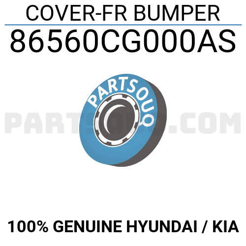 COVER-FR BUMPER 86560CG000AS | Hyundai / KIA Parts | PartSouq