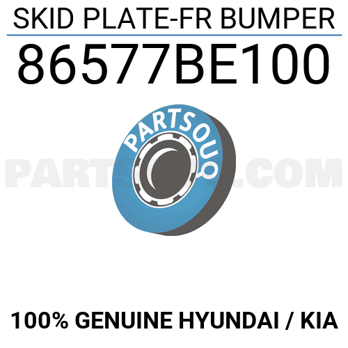 SKID PLATE-FR BUMPER 86577BE100 | Hyundai / KIA Parts | PartSouq