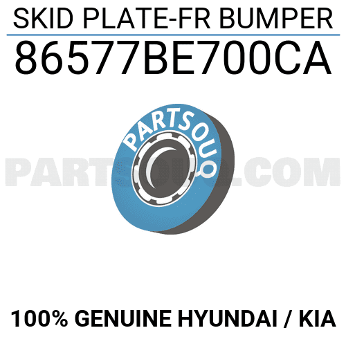 SKID PLATE-FR BUMPER 86577BE700CA | Hyundai / KIA Parts | PartSouq