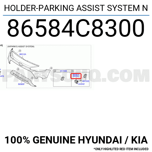 HOLDER-PARKING ASSIST SYSTEM N 86584C8300 | Hyundai / KIA Parts | PartSouq