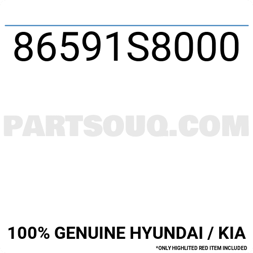 LIP - FRONT BUMPER 86591S8000 | Hyundai / KIA Parts | PartSouq