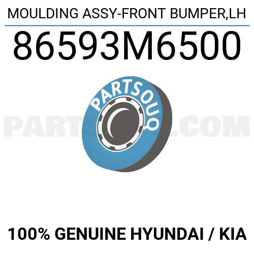 MOULDING ASSY-FRONT BUMPER,LH 86593M6500 | Hyundai / KIA Parts | PartSouq
