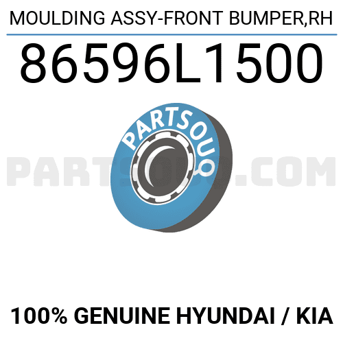 MOULDING ASSY-FRONT BUMPER,RH 86596L1500 | Hyundai / KIA Parts | PartSouq