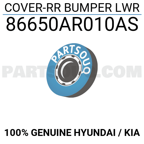 COVER-RR BUMPER LWR 86650AR010AS | Hyundai / KIA Parts | PartSouq