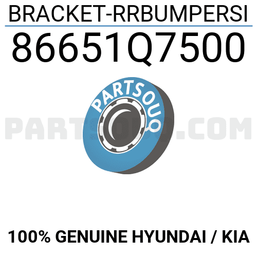BRACKET-RRBUMPERSI 86651Q7500 | Hyundai / KIA Parts | PartSouq