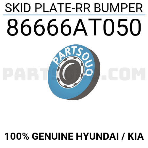 SKID PLATE-RR BUMPER 86666AT050 | Hyundai / KIA Parts | PartSouq