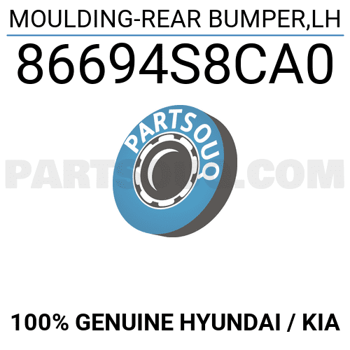 MOULDING-REAR BUMPER,LH 86694S8CA0 | Hyundai / KIA Parts | PartSouq