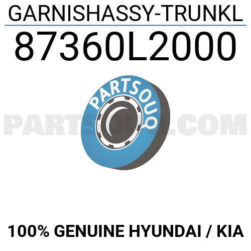 GARNISHASSY-TRUNKL 87360L2000 | Hyundai / KIA Parts | PartSouq