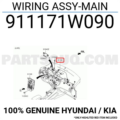 WIRING ASSY-MAIN 911171W090 | Hyundai / KIA Parts | PartSouq