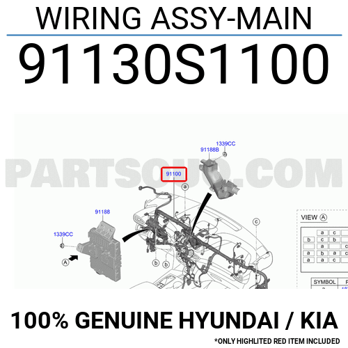WIRING ASSY-MAIN 91130S1100 | Hyundai / KIA Parts | PartSouq