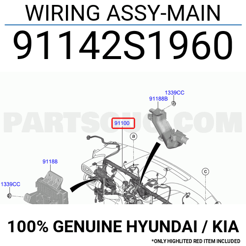 WIRING ASSY-MAIN 91142S1960 | Hyundai / KIA Parts | PartSouq