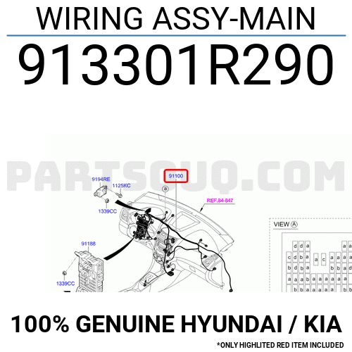 WIRING ASSY-MAIN 913301R290 | Hyundai / KIA Parts | PartSouq