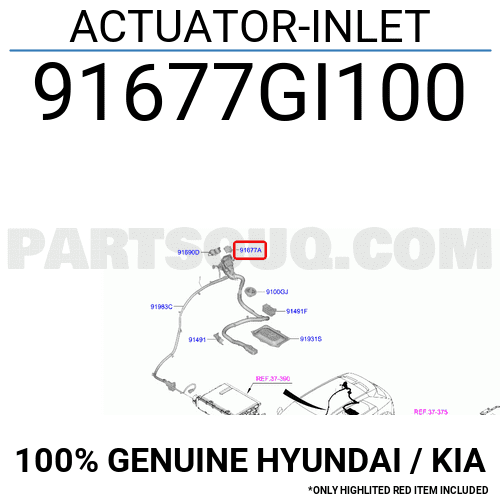 ACTUATOR-INLET 91677GI100 | Hyundai / KIA Parts | PartSouq