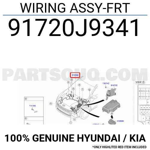 WIRING ASSY-FRT 91720J9341 | Hyundai / KIA Parts | PartSouq