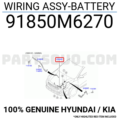 WIRING ASSY-BATTERY 91850M6270 | Hyundai / KIA Parts | PartSouq