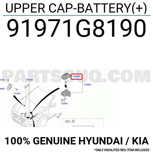 UPPER CAP-BATTERY(+) 91971G8190 | Hyundai / KIA Parts | PartSouq