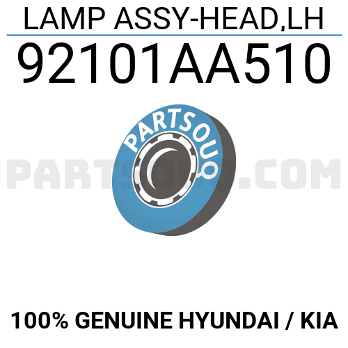 LAMP ASSY-HEAD,LH 92101AA510 | Hyundai / KIA Parts | PartSouq